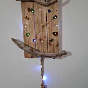 Driftwood & Sea Glass Clock - Etsy