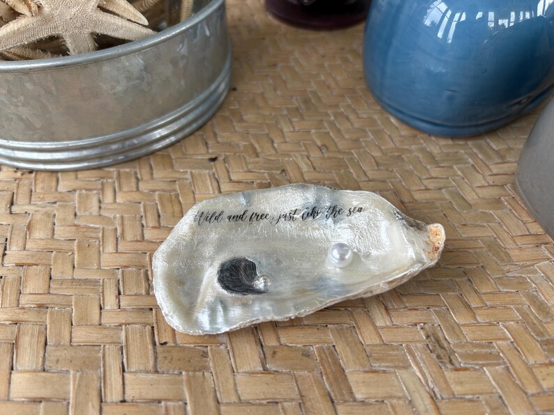 Oyster Shell Trinket Dish Table Decor - Etsy