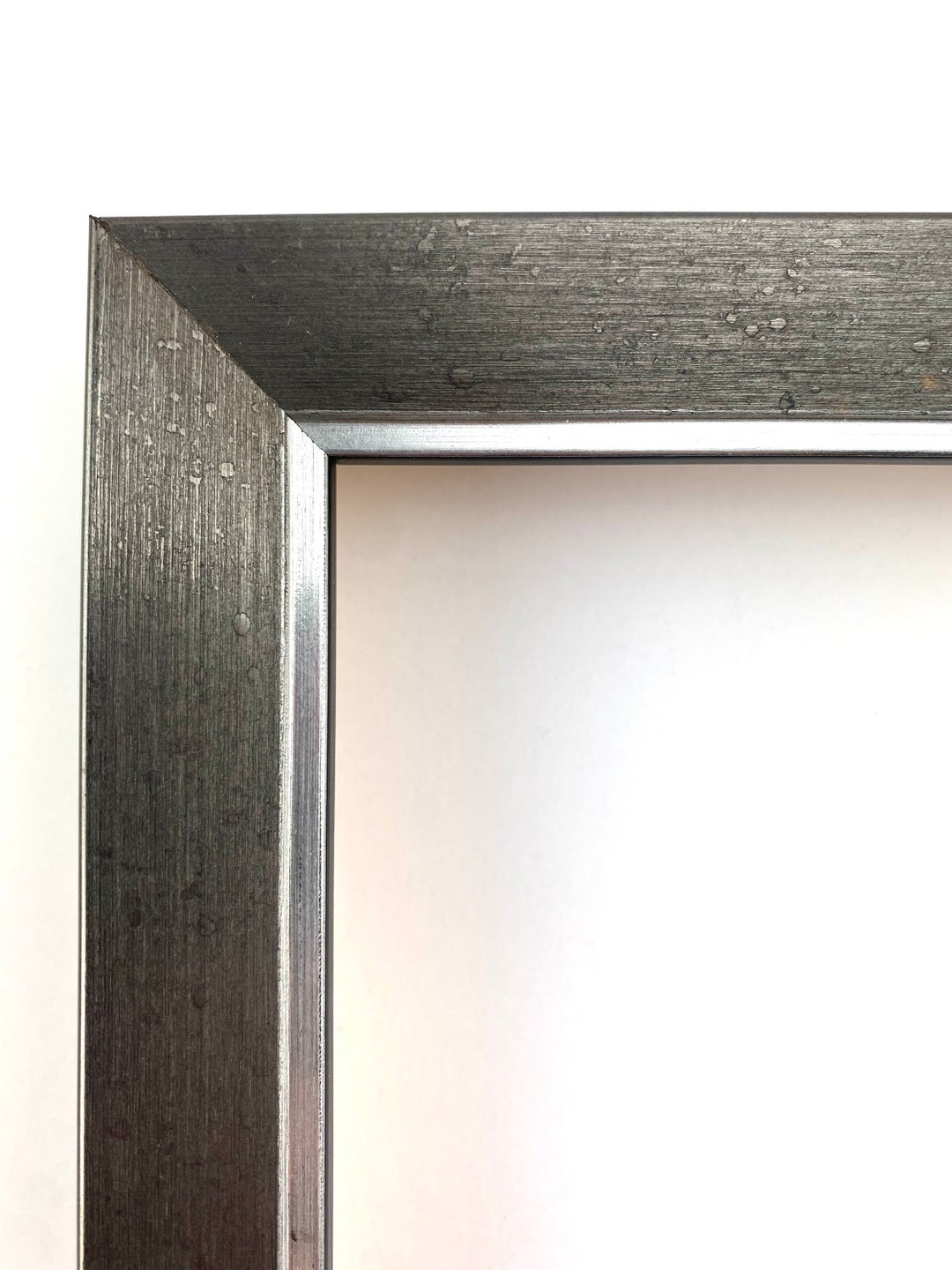 Mottled Pewter Square W/step Frame - 11 X 14 - Etsy