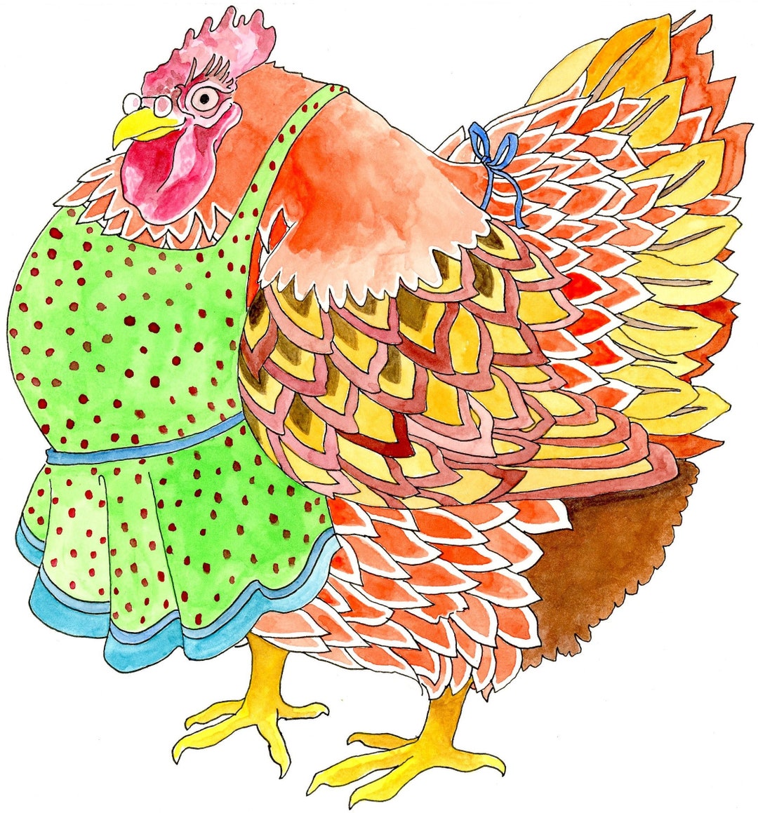 Mother Hen (print) - Etsy