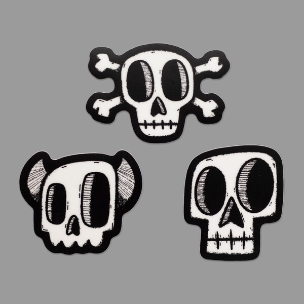 Skull Sticker - Etsy
