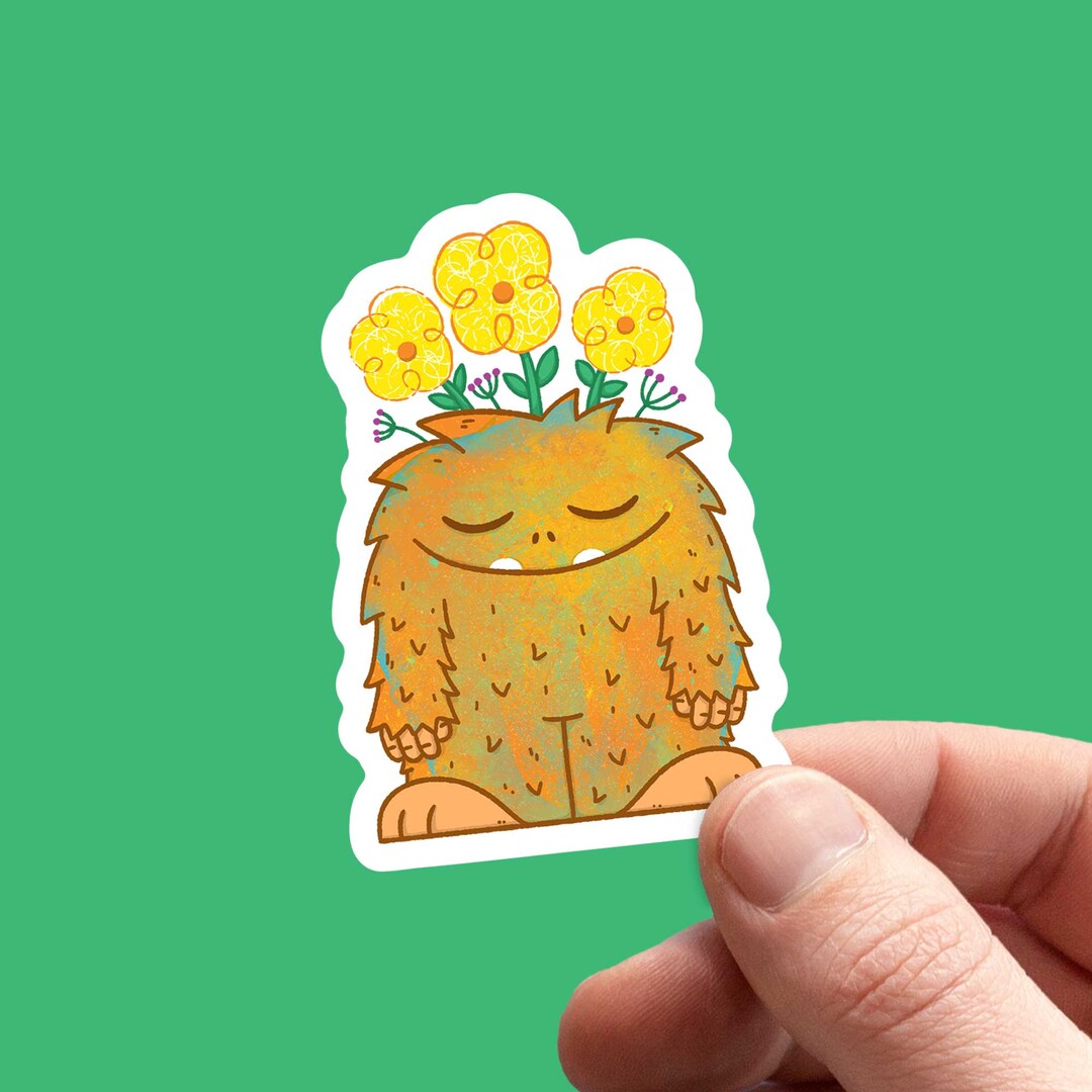 Wilbur the Cute Monster Sticker Cute Sticker for Water - Etsy