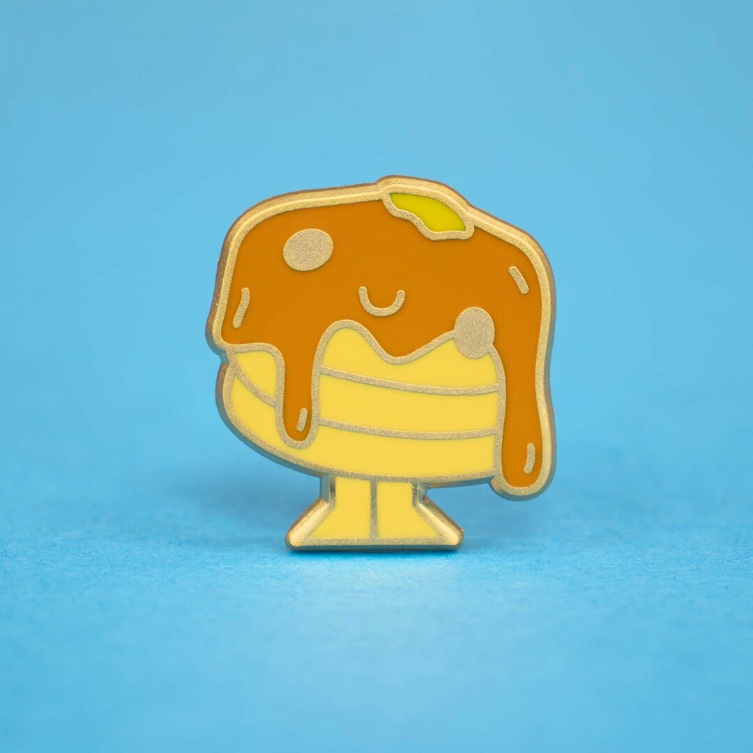 Goofy Pancake Enamel Pin, Foodie Breakfast Lover Gift - Etsy