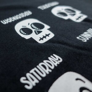 Funny Skull Shirt | Daily Routine, Skull Tee, Halloween Shirt, Spooky ...