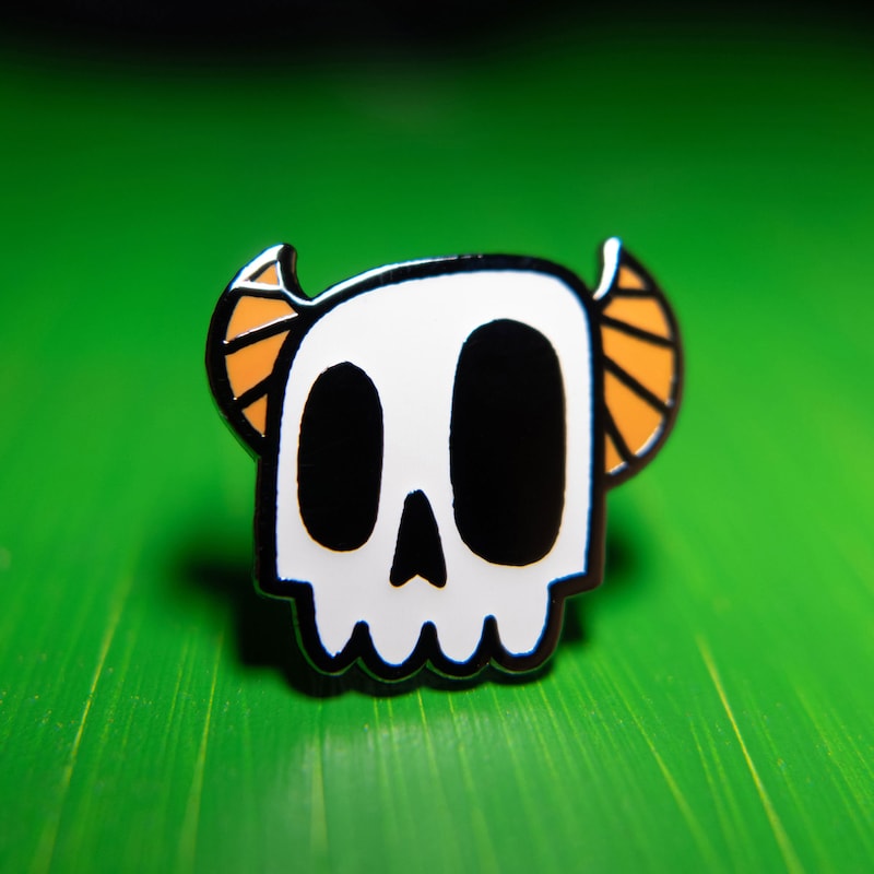 Skull Pins for Bags - Etsy