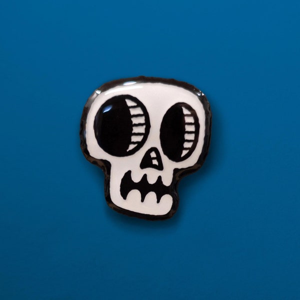 Skull Pin - Etsy