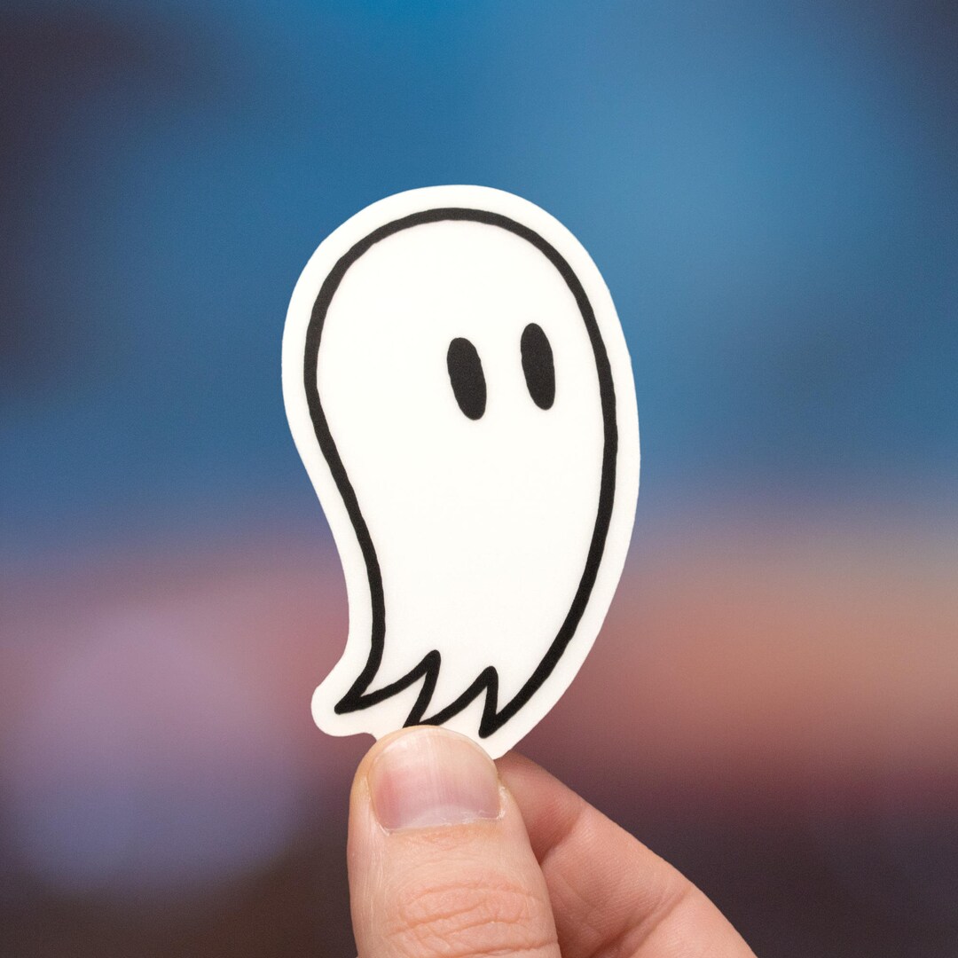 Fred the Ghost Glow-in-the-dark Waterproof Sticker - Etsy