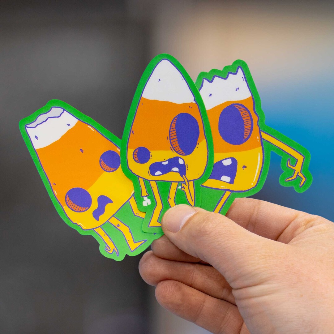Zombiecorns Sticker Pack | Candy Corn Stickers, Sticker Set, Spooky ...