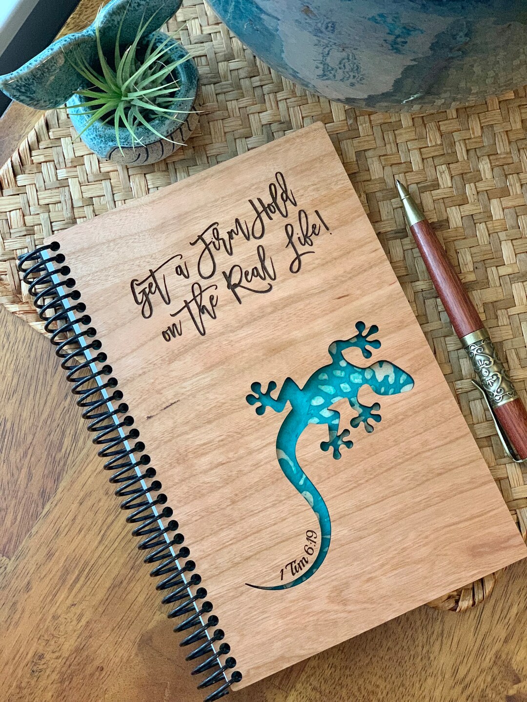 Wood Notebook With "gecko" Cut Out Design. - Etsy