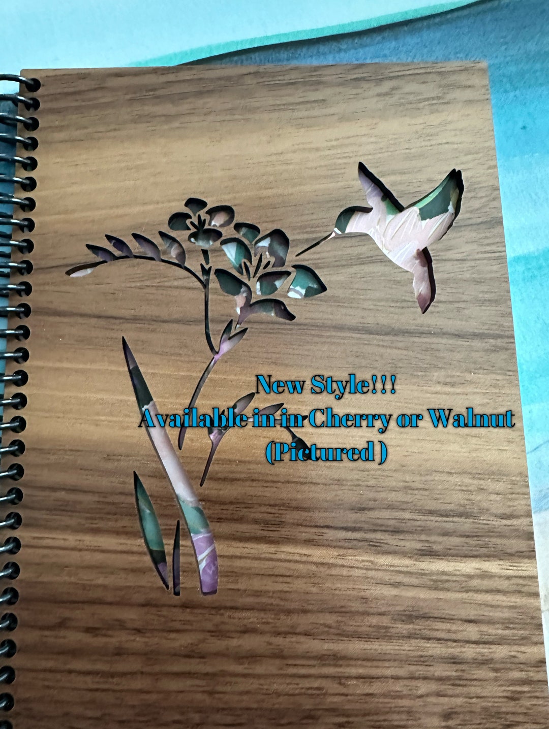 Wood Notebook, Cut Out - "hummingbird". NEW Style! - Etsy