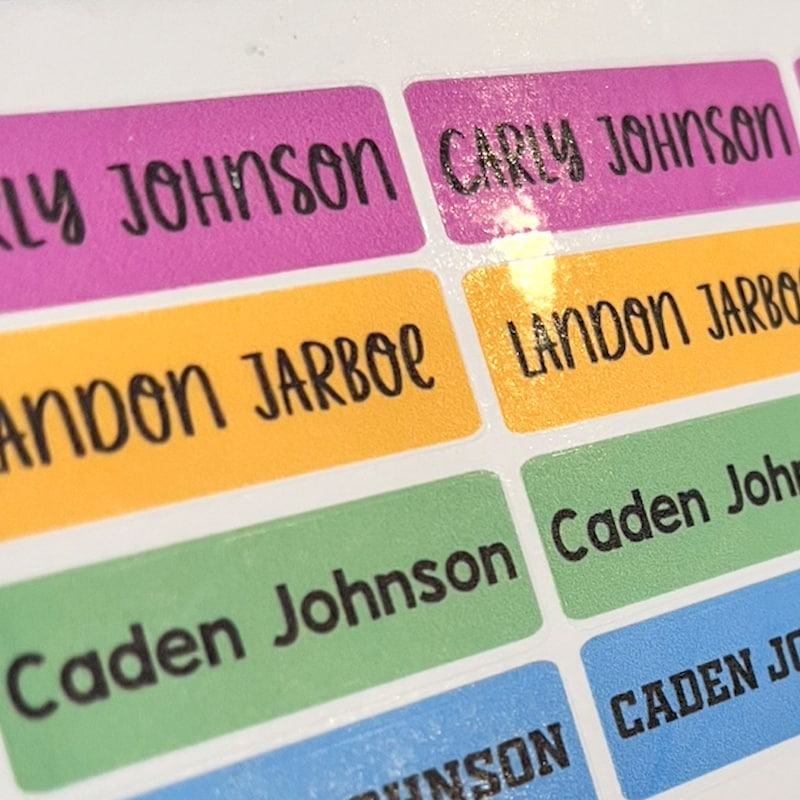 Name Labels for School Supplies - Etsy