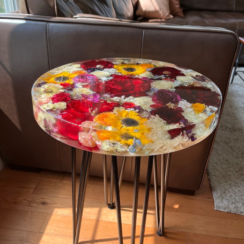 Sunflower End Table - Etsy
