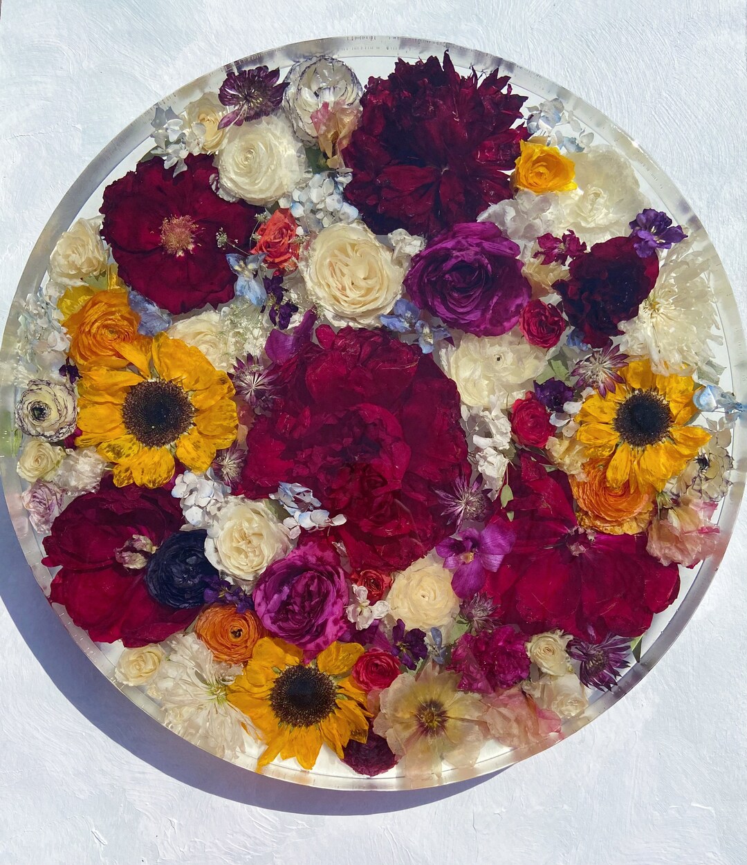 Custom Lazy Susan Turntable DEPOSIT, Preserved Casket Spray, Funeral ...