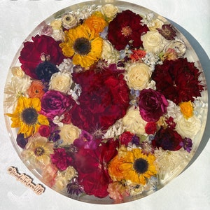 Custom Handmade Floral Table Coffee Side Table Made With Your Special ...