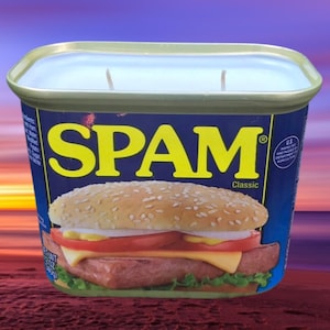 Spamdle Soy Candles Handmade Eco Friendly Upcycled Recycled Can Gag ...