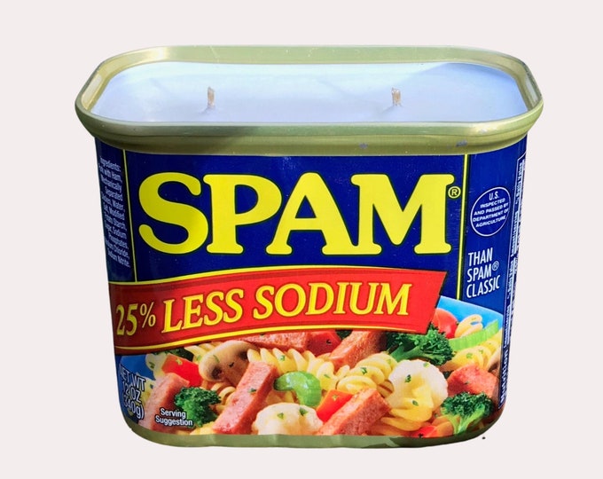 Spam Can Candle Gag Gift Soy Candles Handmade Recycled Upcycled ...