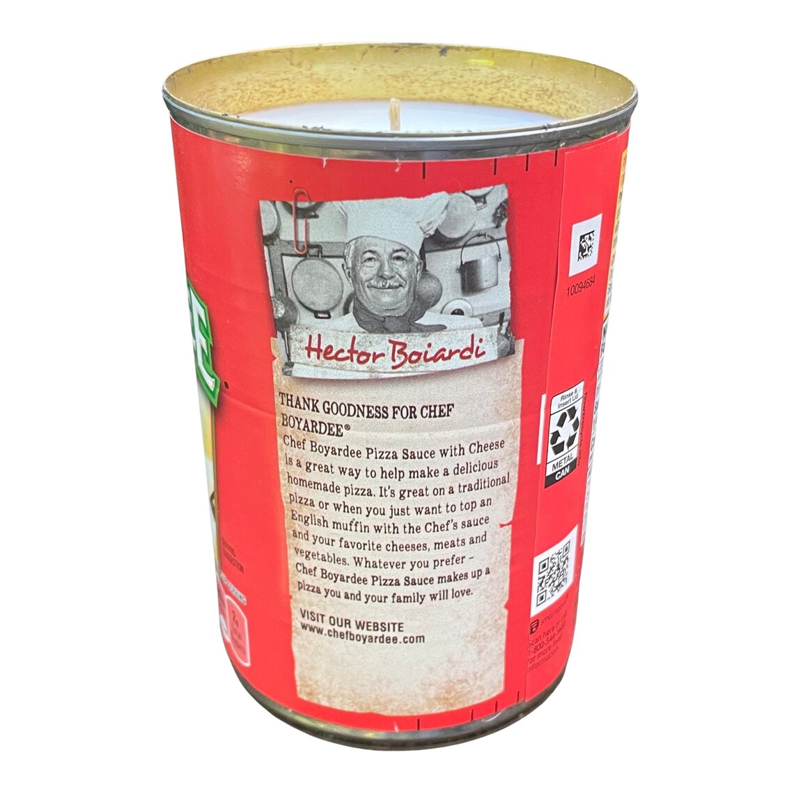 Chef Boyardee Pizza Sauce Candle Recycled Upcycled Eco Friendly Funny ...