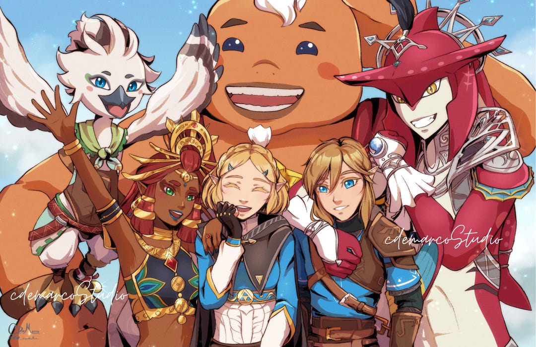 Totk - the Sages - 11x17 Print - Etsy