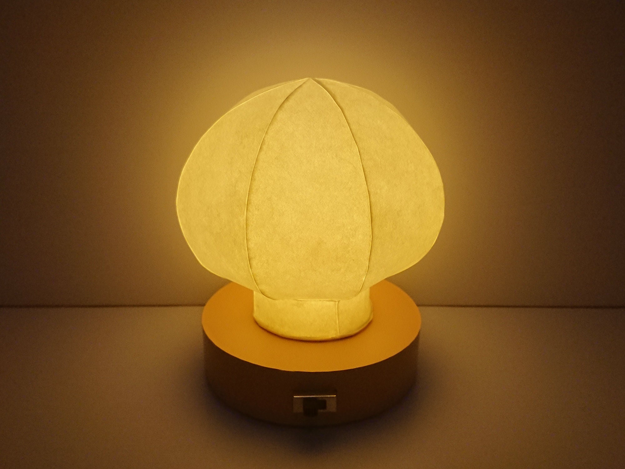 Mushroom Type Japanese Paper Shade Night Lamp - Etsy