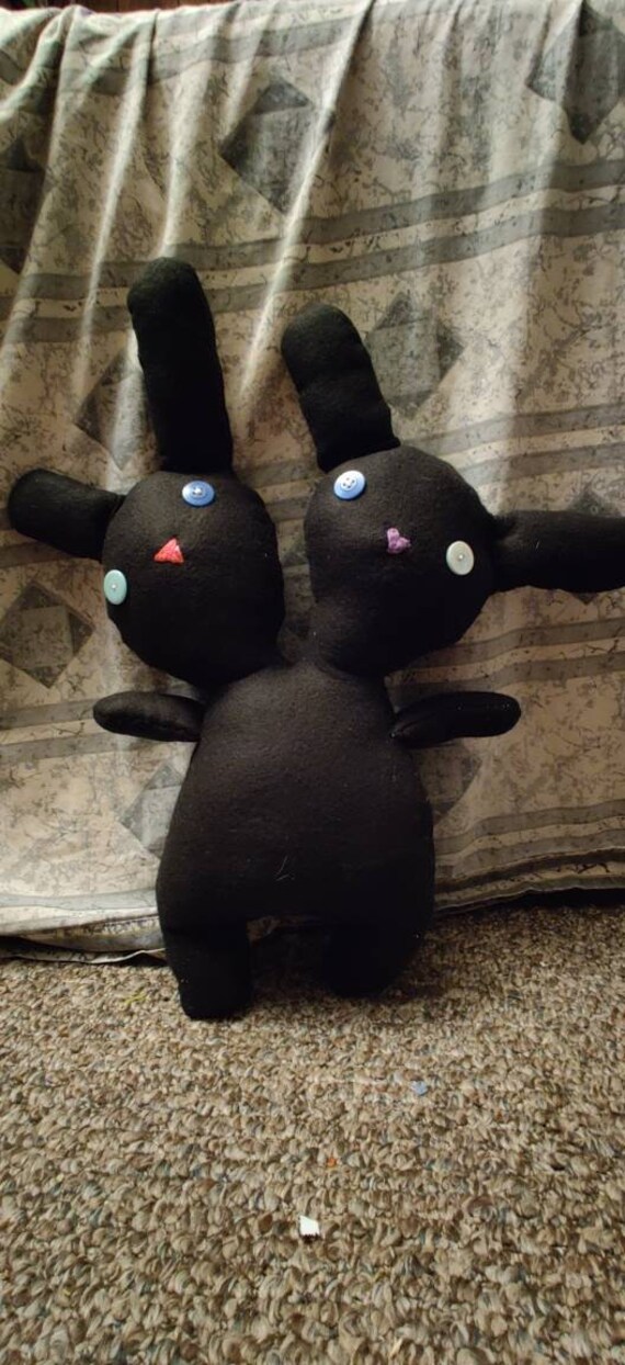 Two Headed Gemini Bunny - Etsy