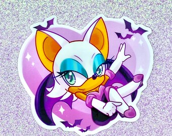 Rouge the Bat Sticker - Etsy
