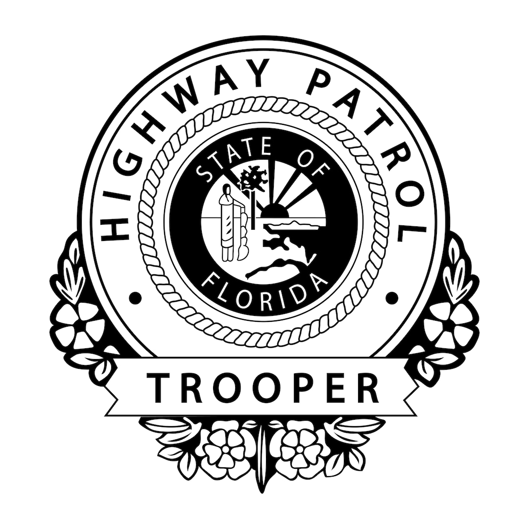 Florida Highway Patrol Badge SVG PNG JPG - Etsy