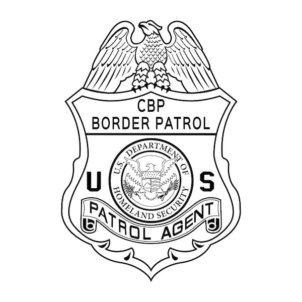 Border Patrol Agent Badge Svg - Etsy