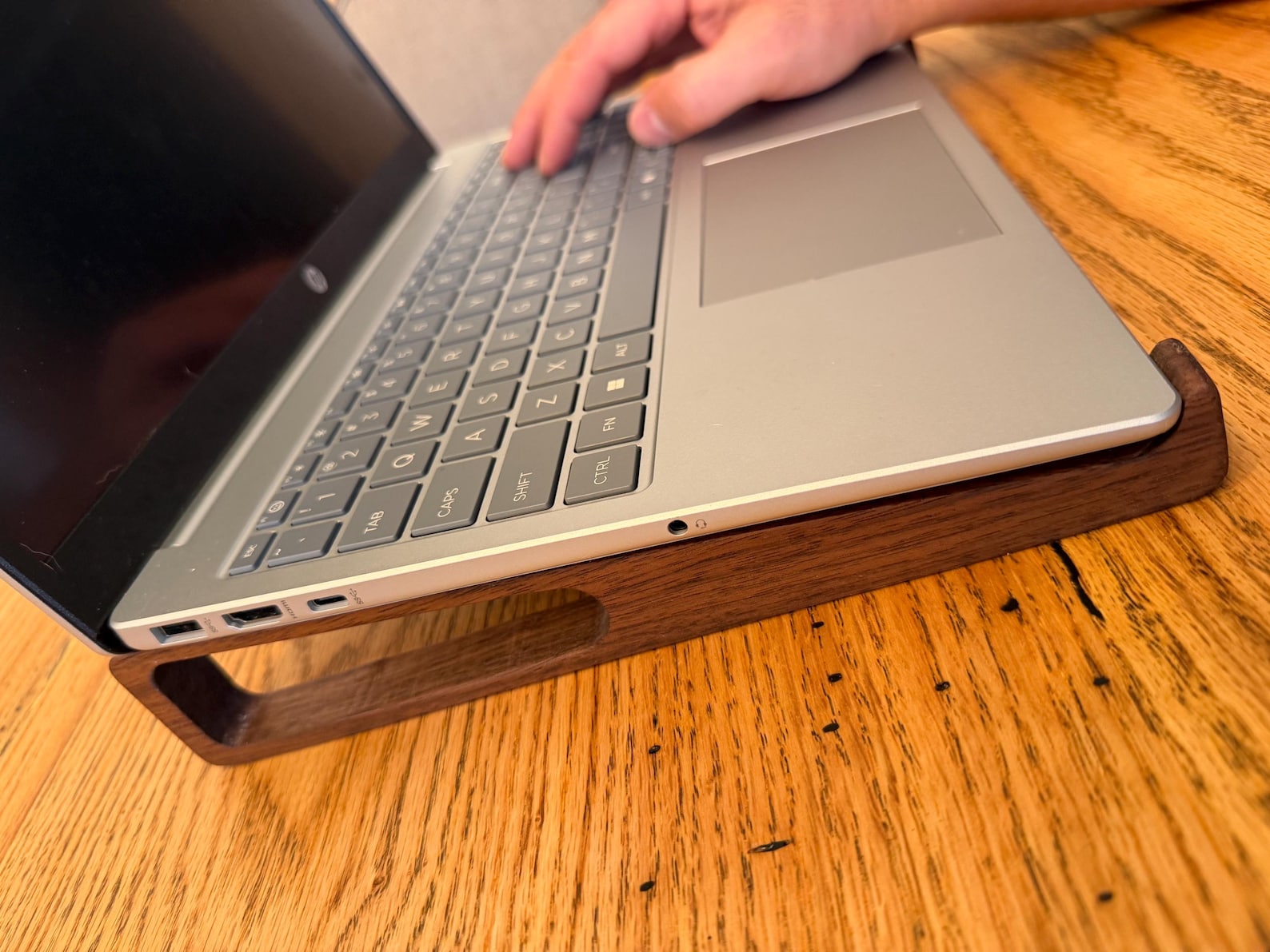 Handmade Walnut Laptop Stand Risers | Ergonomic Wood Lift, Set of 2 - Etsy