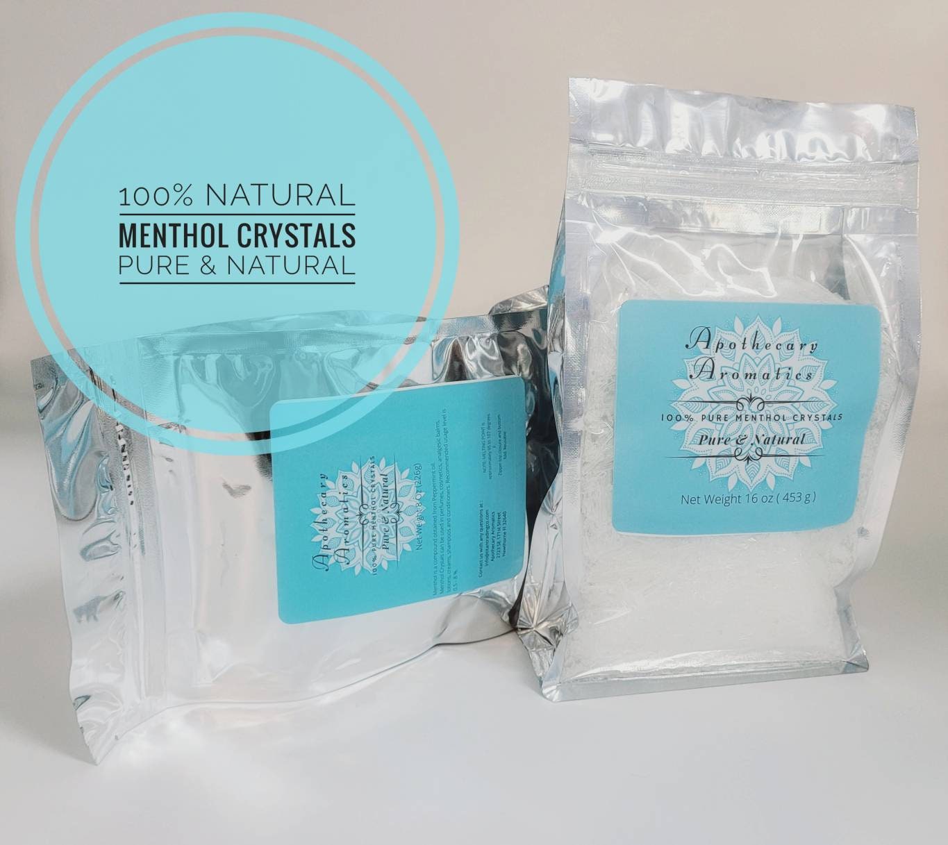 100% Menthol Crystals - Etsy