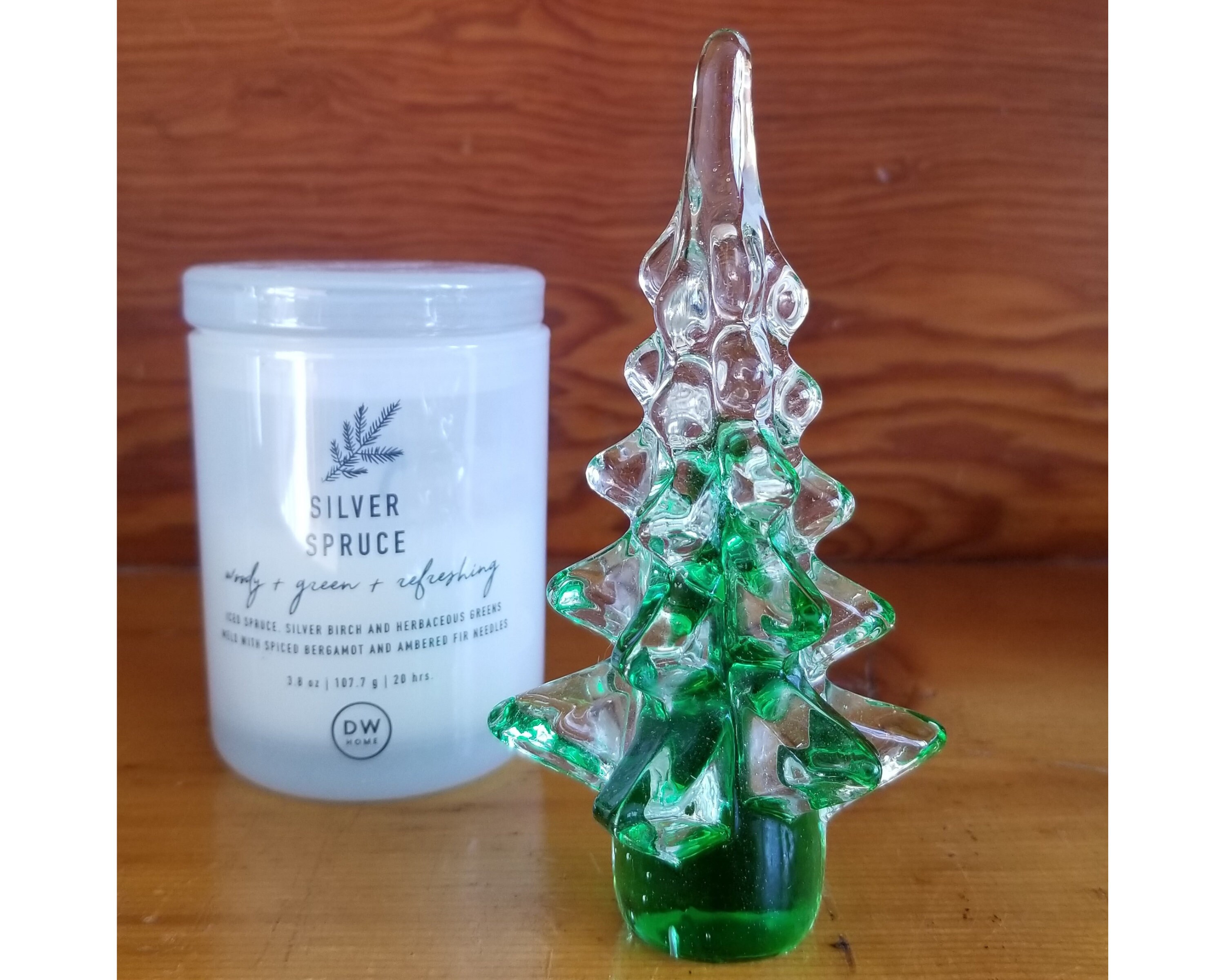 Vintage Handblown Art Glass Christmas Tree Green Blown Glass Etsy
