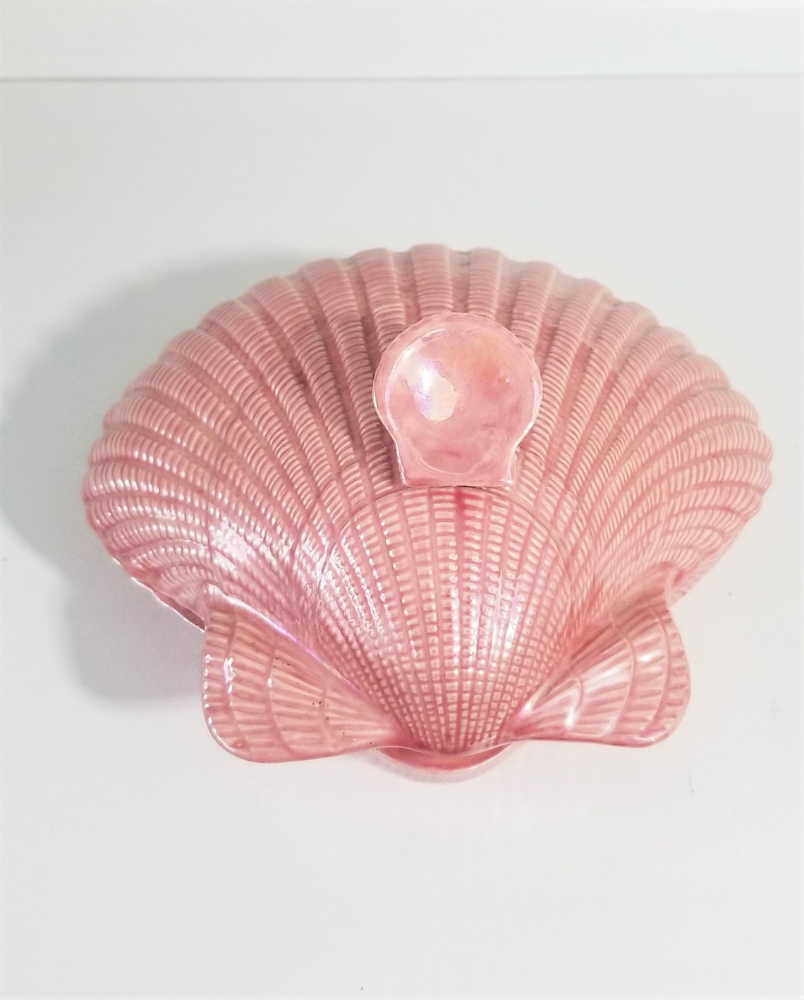 Pink Clam Shell Dish Vintage Zavori Mold | Etsy