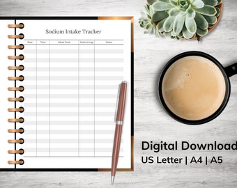 Sodium Tracker - Etsy