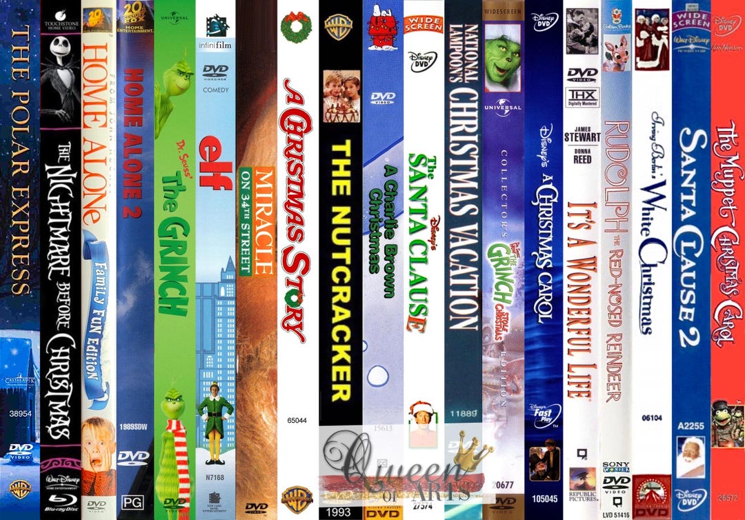 Christmas Movie Dvds Design for Tumbler Wraps, Tshirts and Other Crafts ...