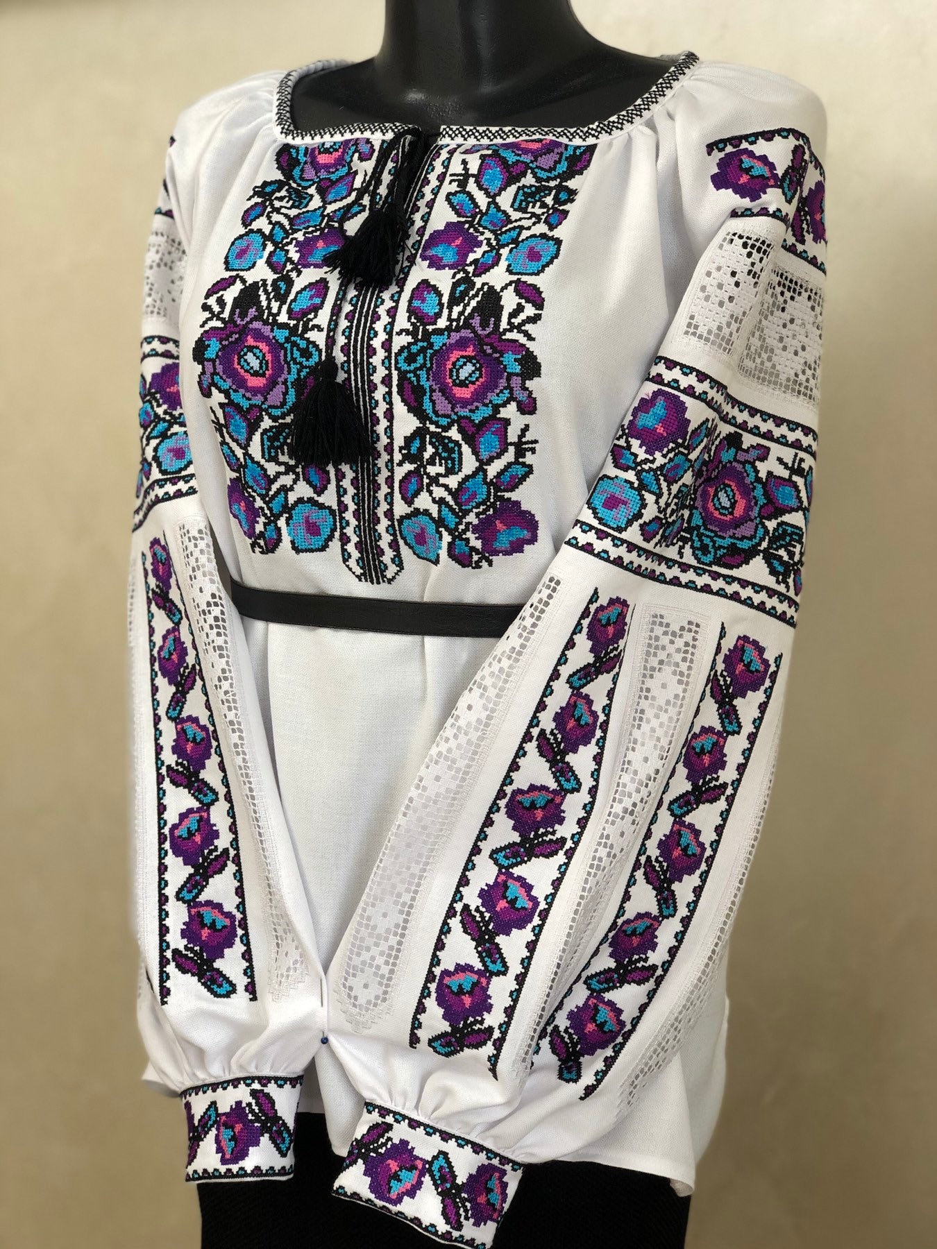 Ukrainian Vyshyvanka Embroidered Blouse for Women on a White | Etsy