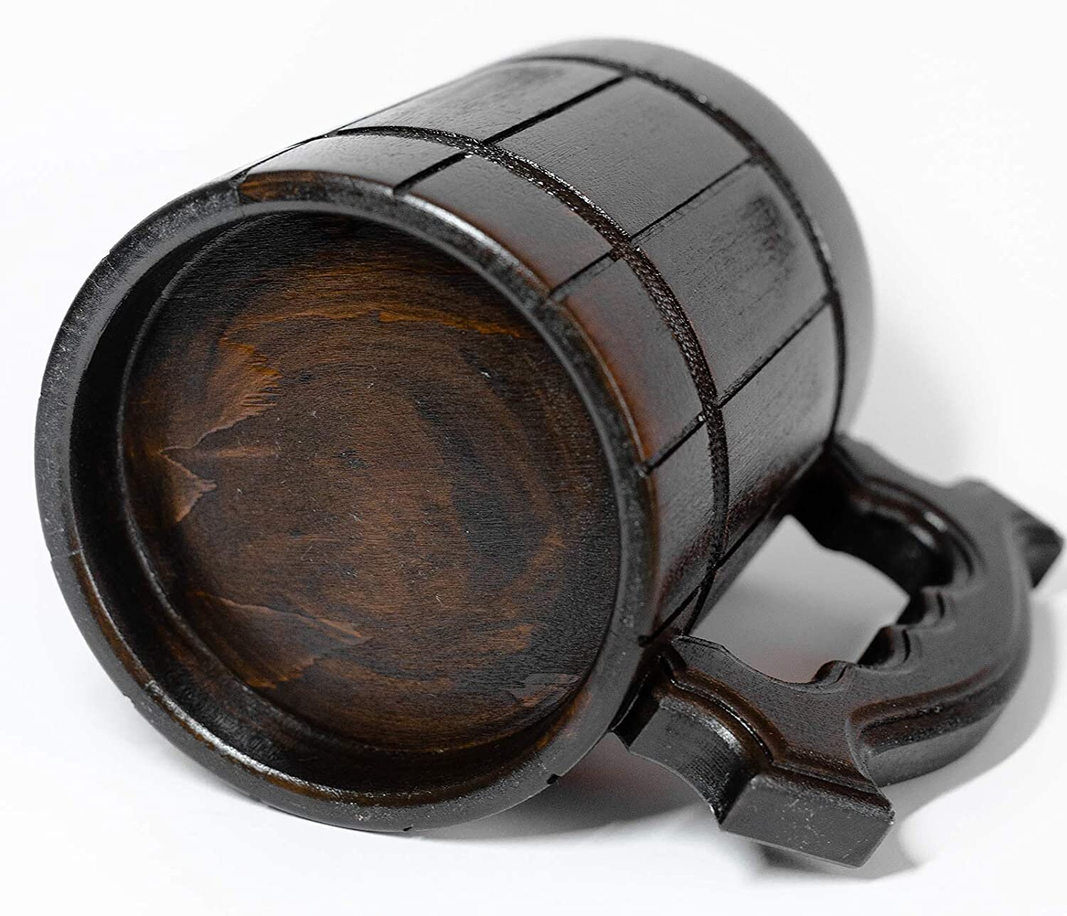 Handmade Wood Mug 20 Oz 0.6L Wood Carving Beer Mug of Wood Great Beer ...