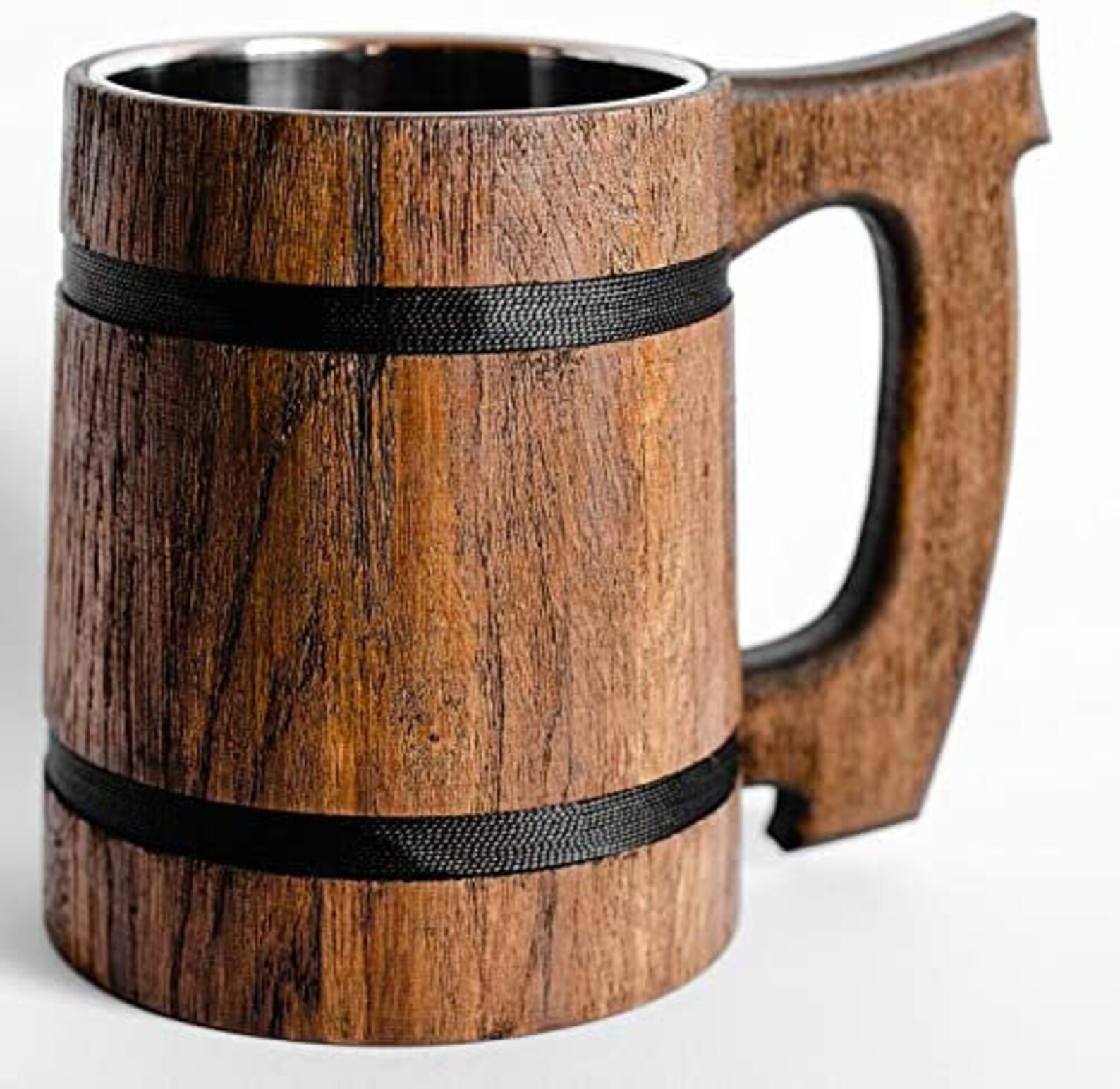 Viking Handmade Wood Mug 20 Oz 0.6L Wood Carving Beer Mug of - Etsy