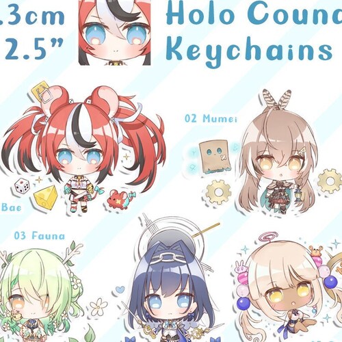 Hololive EN Council & Hope Keychain - Etsy