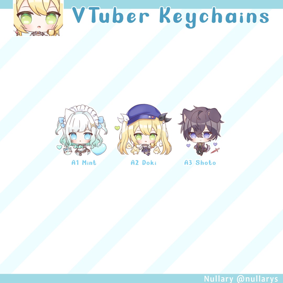 Vtuber Acrylic Keychains - Etsy