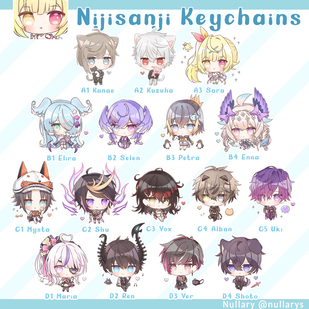 Nijisanji 2434 Acrylic Keychains - Etsy
