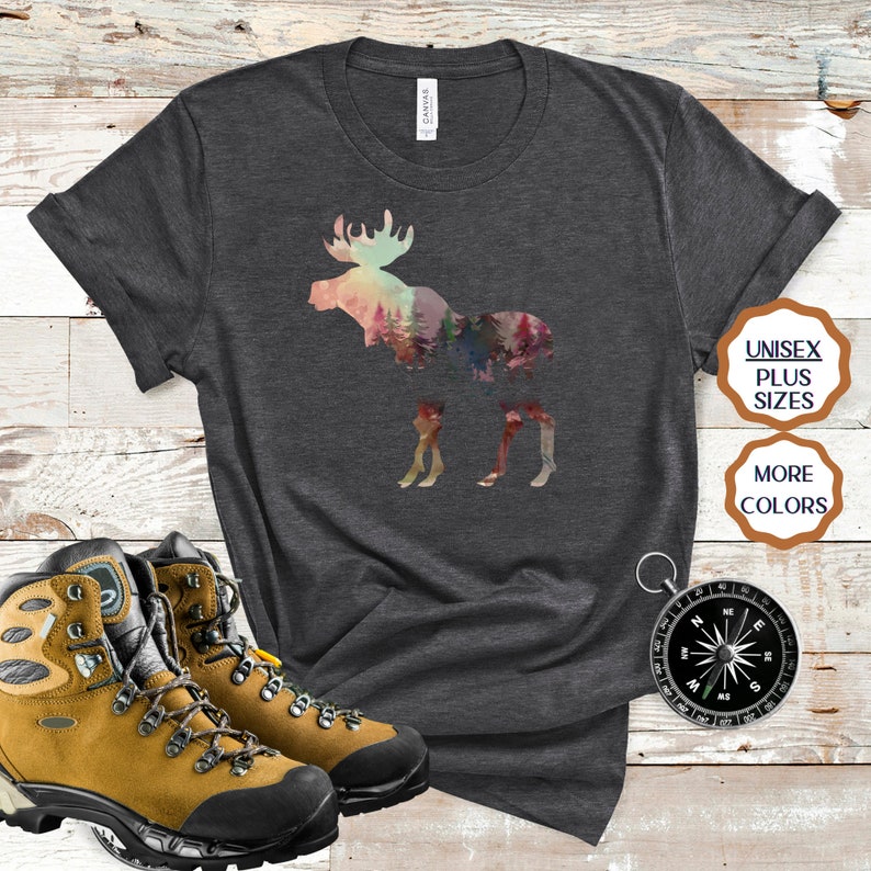 Womens Moose Hoodie Moose Shirt Moose Gifts Wildlife - Etsy