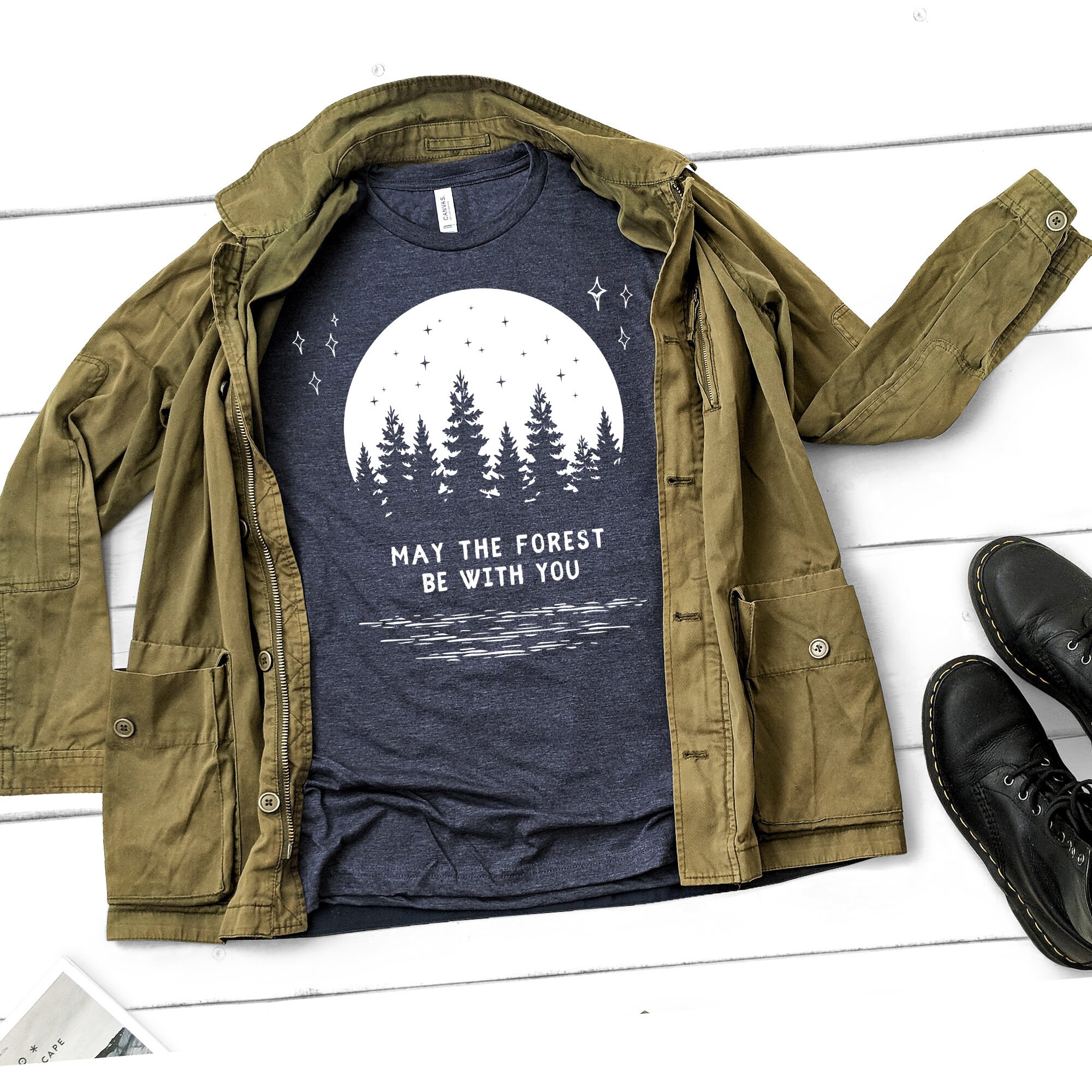 May the Forest be with You Camping Shirt Hiking Shirt Meme | Etsy