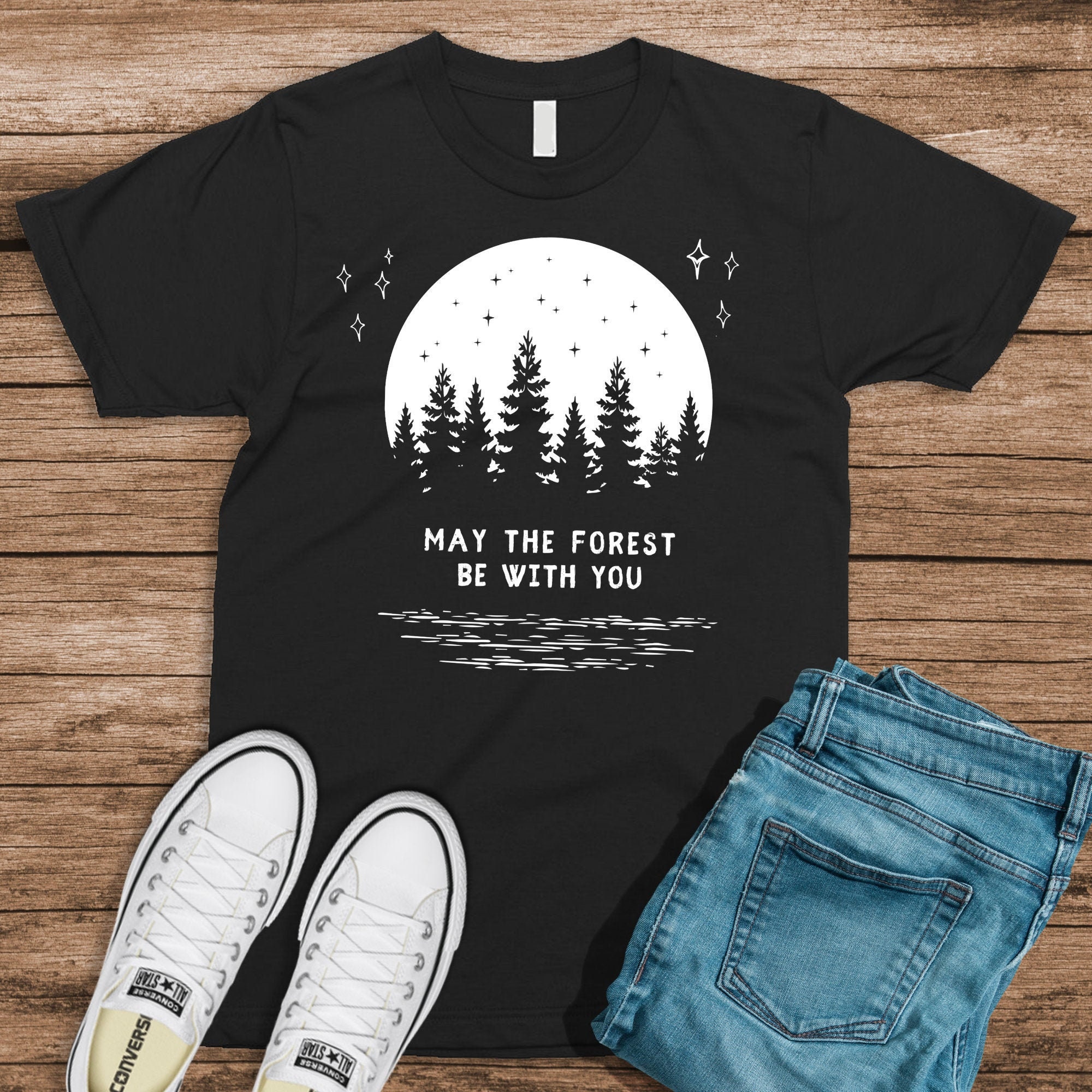 May the Forest be with You Camping Shirt Hiking Shirt Meme | Etsy