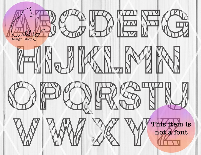 Wood Letters Svg, Wood Letters Clip Art Bundle, Wood Numbers Svg ...