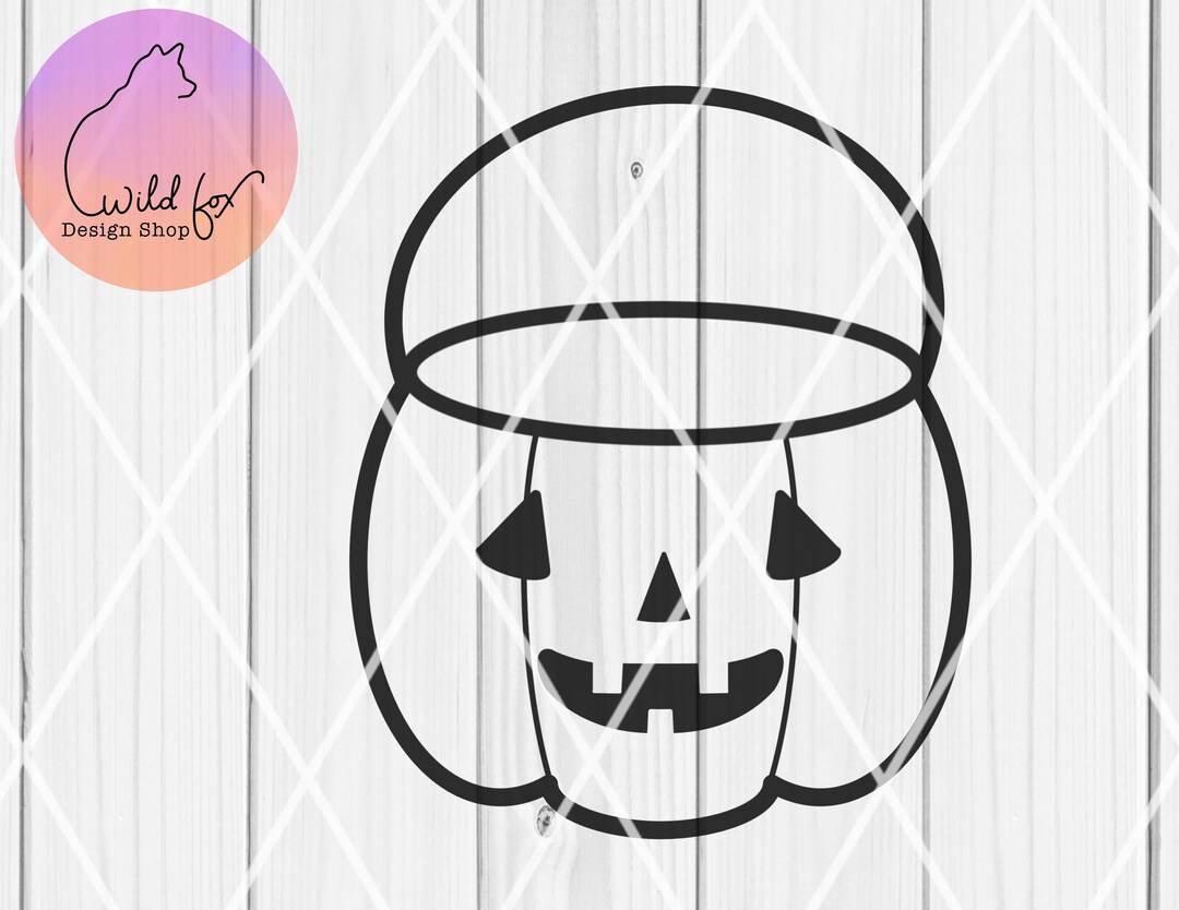 Pumpkin Bucket Svg, Halloween Svg, Halloween Clipart, Trick or Treat ...