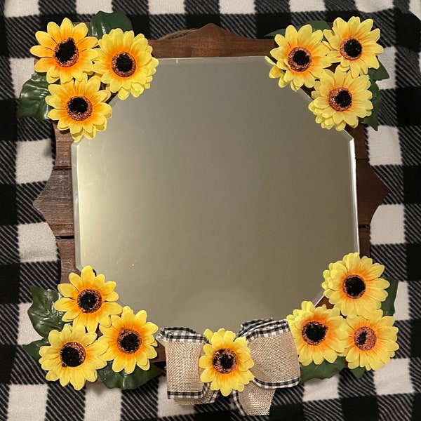Sunflower Mirror - Etsy