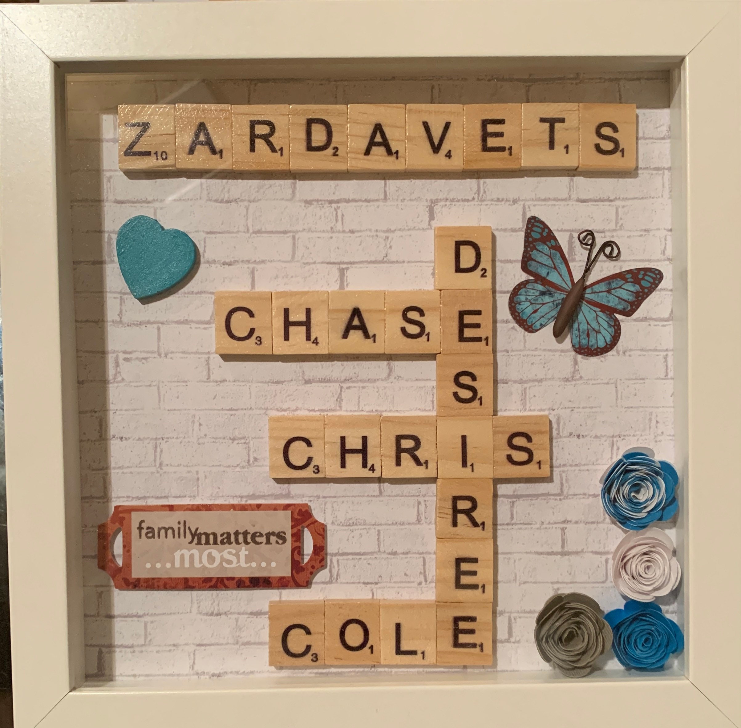Scrabble Shadow Boxes - Etsy