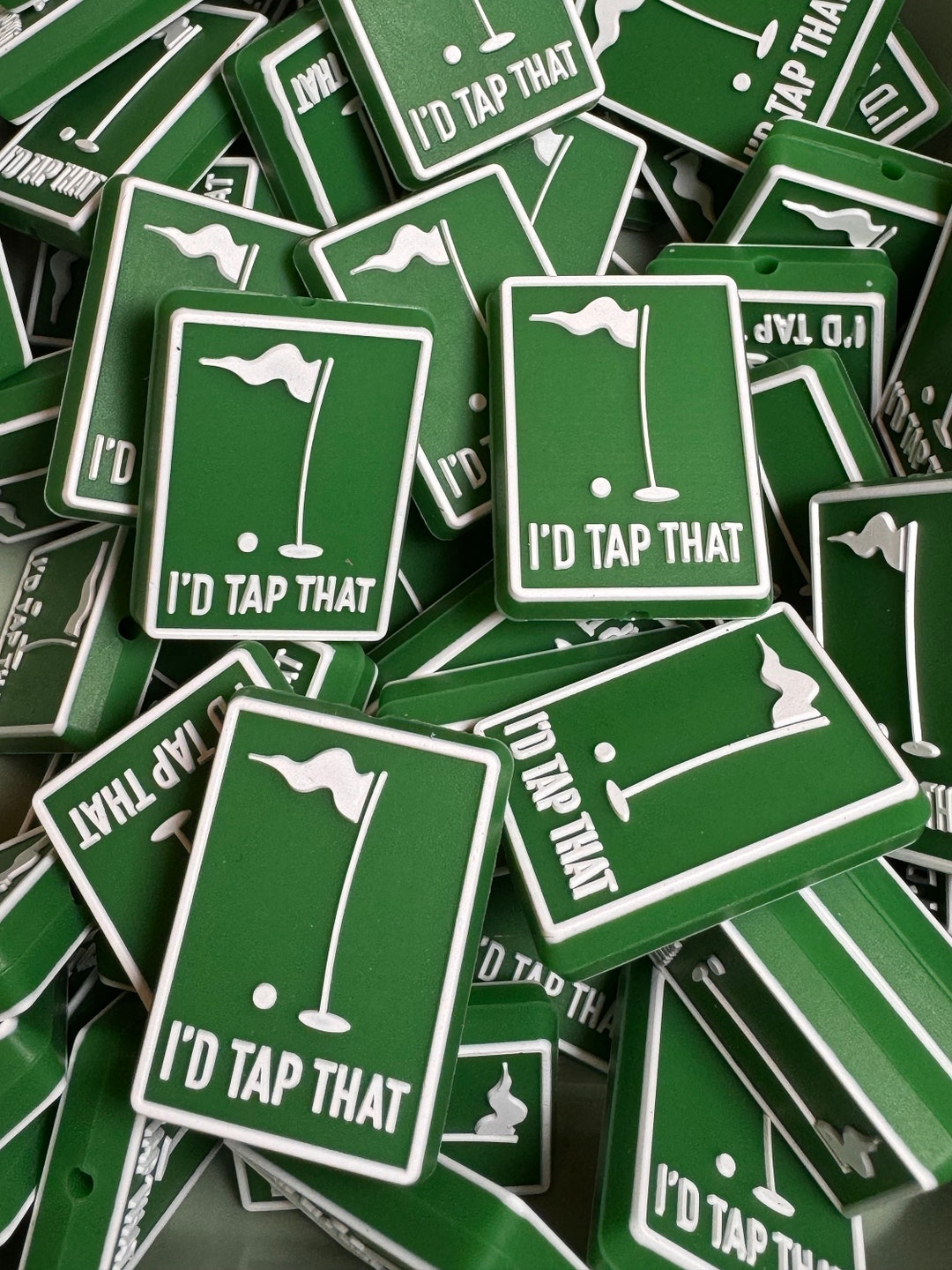 EXCLUSIVE Golf Id Tap That Silicone Focal Bead - Etsy