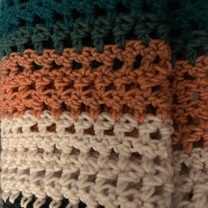 Crochet Shawl Shoulder Blanket With Fringe and Pockets - Etsy