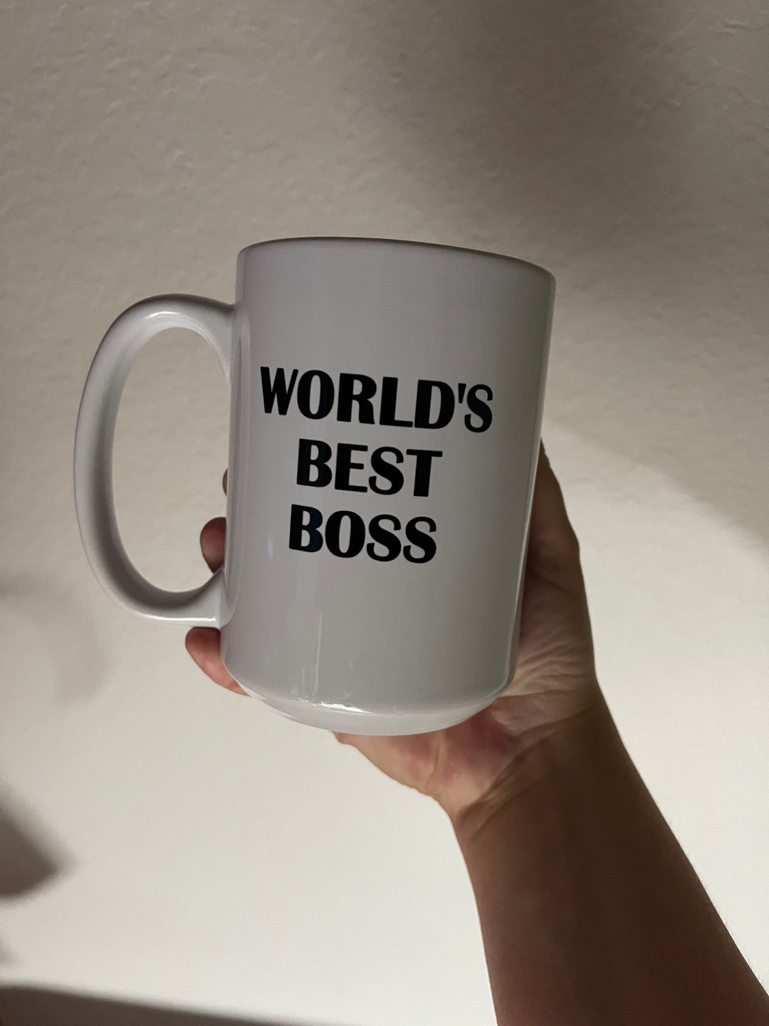 Worlds Best Boss Office Mug, Roof Top Picnic Drinkware, Mug, Coffee Mug ...