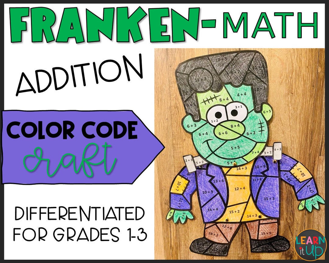 Halloween Addition Activity L Frankenstein Craft L 1st , 2nd and 3rd ...
